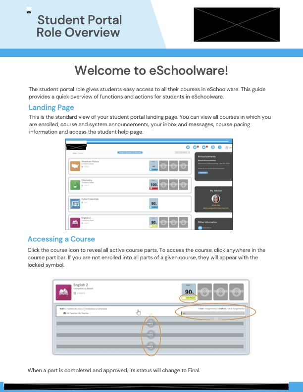 Student: Overview of Student Portal – Harris Digital Learning